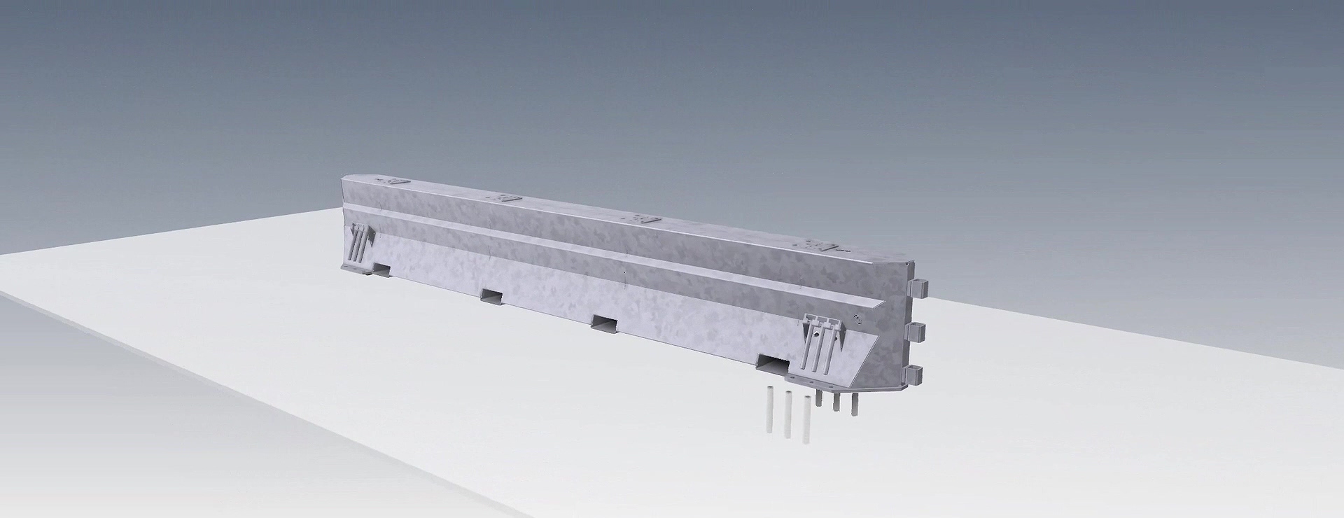 Thomas Barriers: SafeZone™ Pin Down Steel Barriers